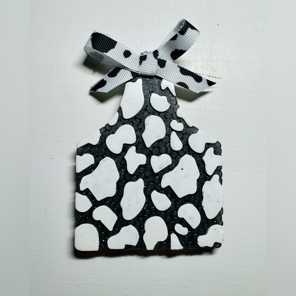 Accessories | Car Freshie Cow Print Ear Tag | Poshmark